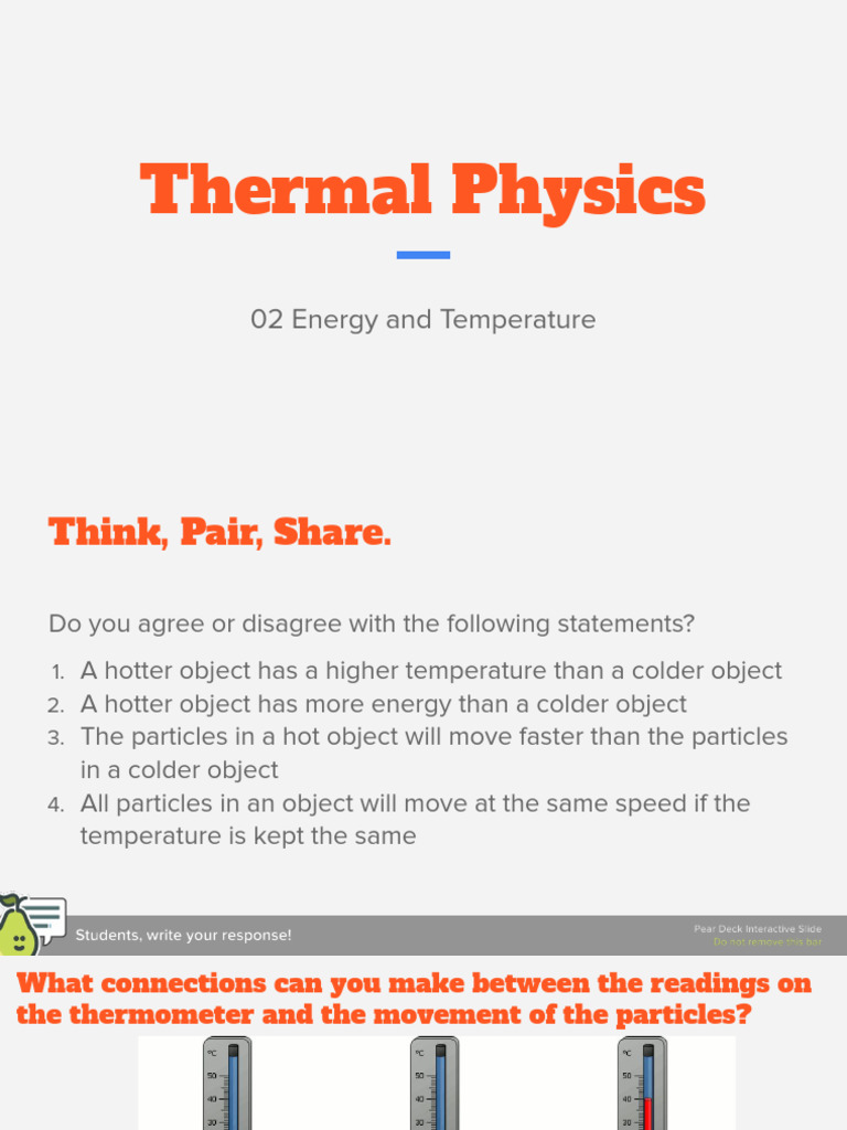 Understanding Temperature and Energy | PDF | Temperature | Heat
