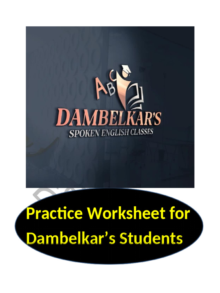 Dambelkar's Practice Work-2 | PDF