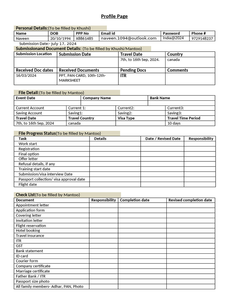 Profile Page Naveen | PDF