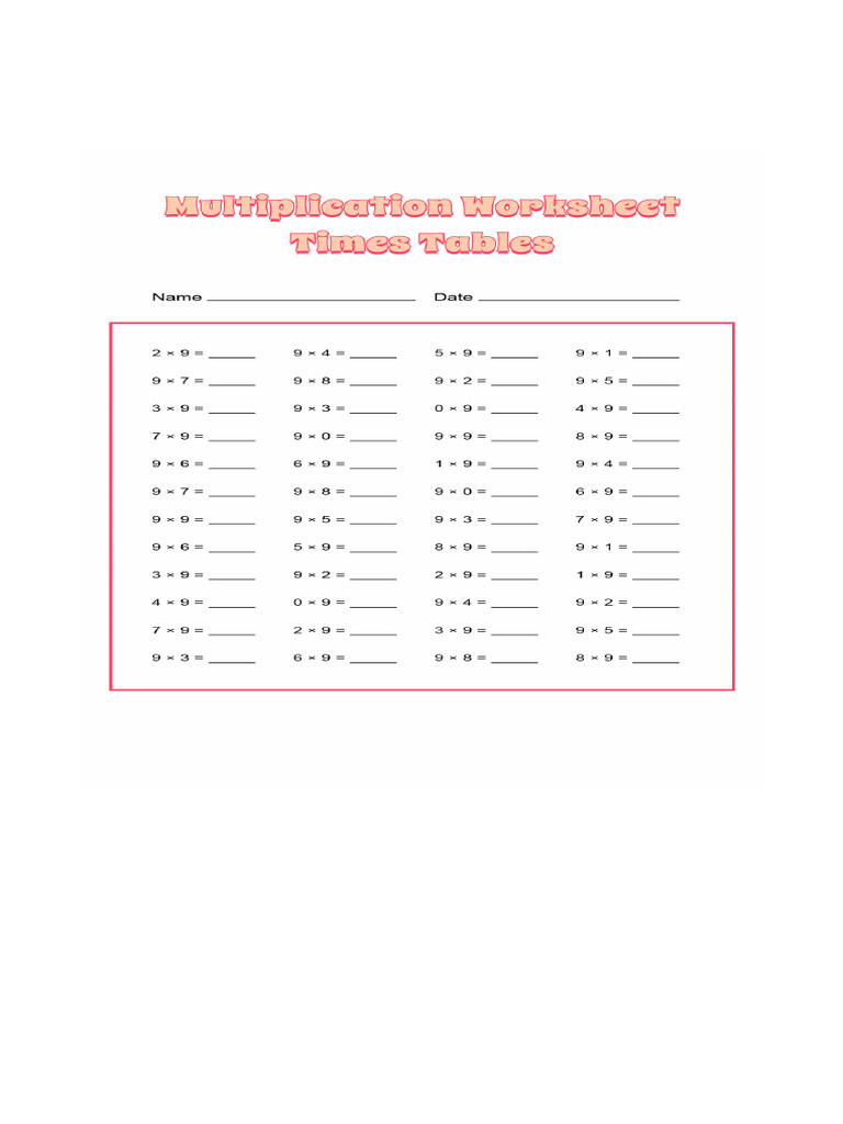 Math Multiplication Worksheets Times Tables 53622.Png | PDF
