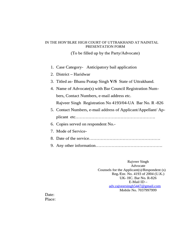 Fir 608 of 2024 Ps Jawalapur Bhanu Pratap Singh ABA 2024 | PDF | Bail | Witness