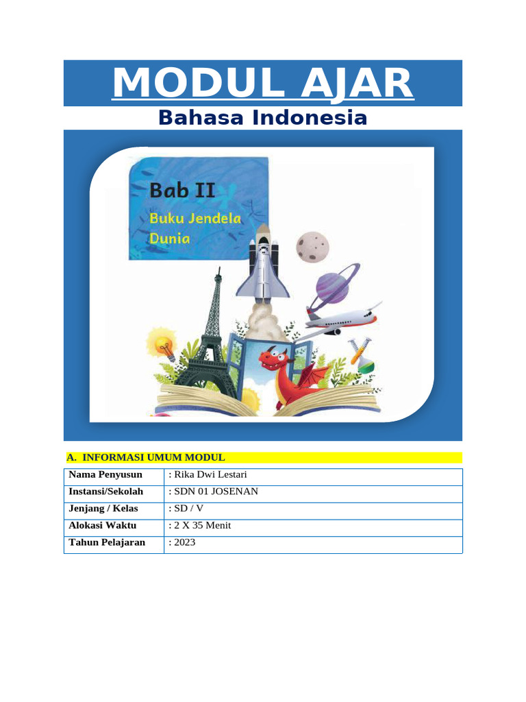 Modul Ajar KLS 5 Rika | PDF