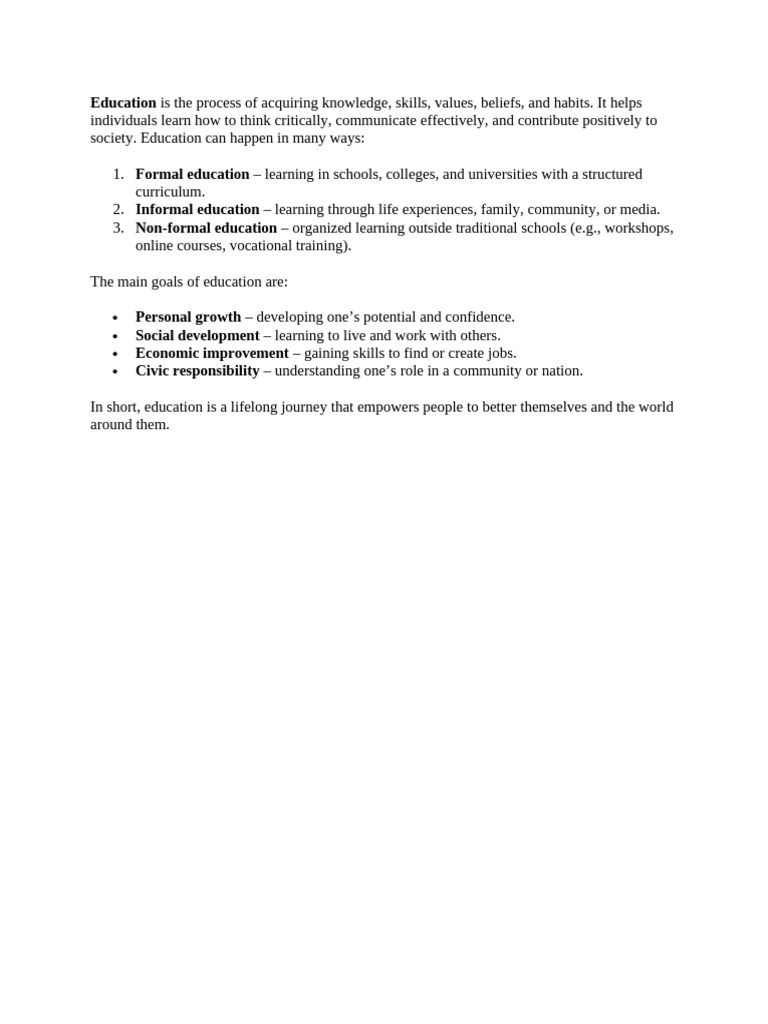 Education | PDF
