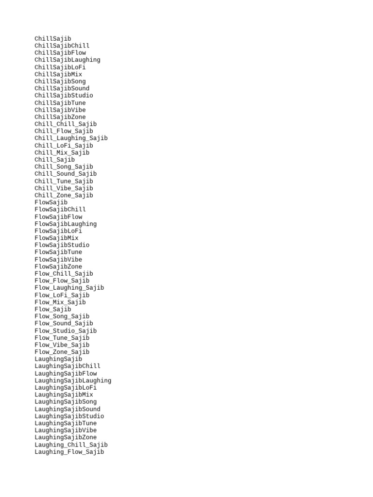 Sajib Channel Names 500 | PDF