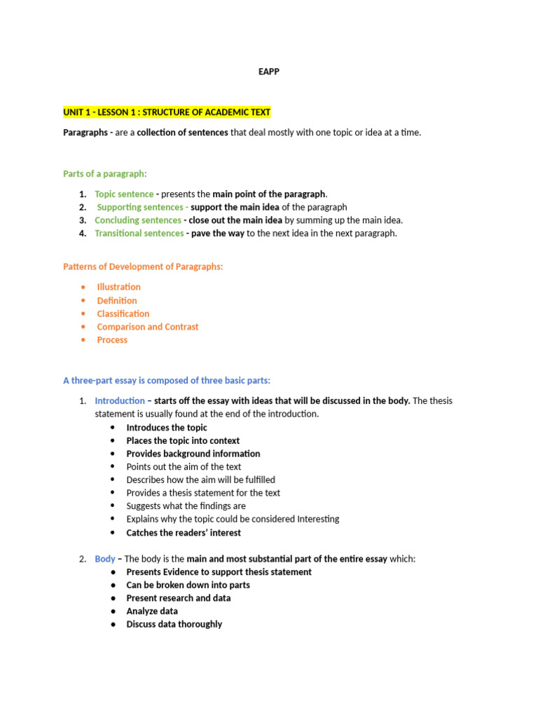 11 Eapp (Academic Text Structure, Types, Etc.) | PDF | Science | Social ...