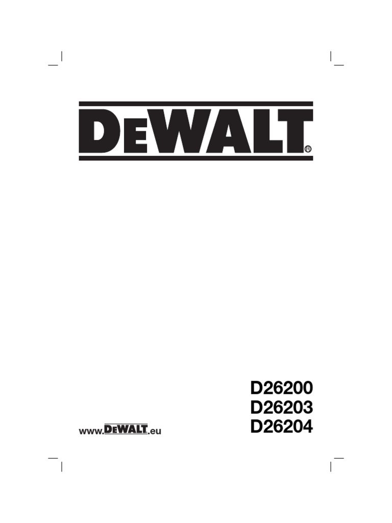 DeWalt Router d26204 | PDF