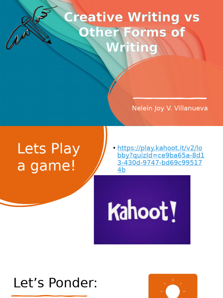 Creative Writing: Exploring Expression | PDF