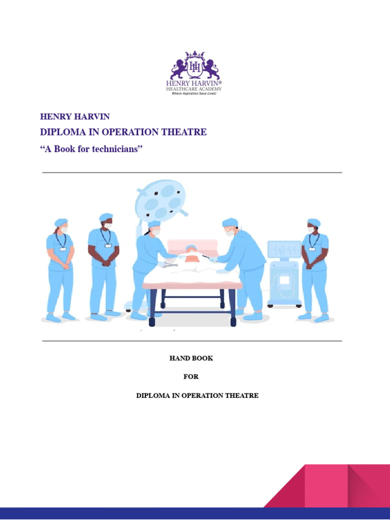 OT Handbook 1 Year | PDF | Anesthesia | Analgesic