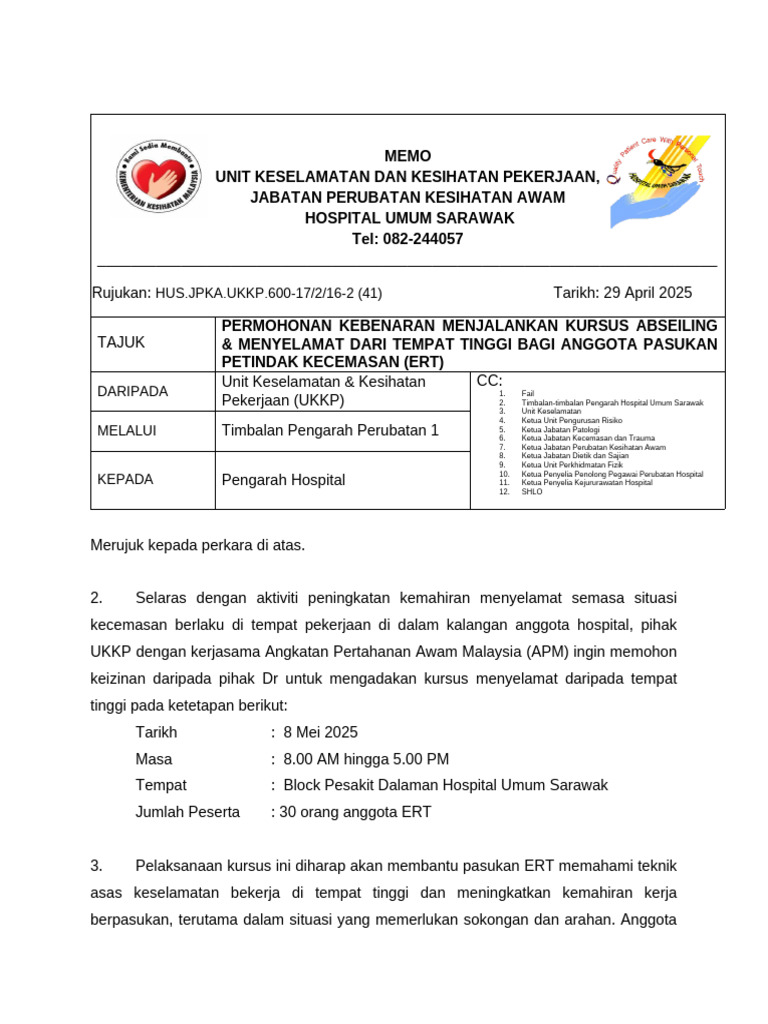 Permohonan Kursus Abseiling | PDF