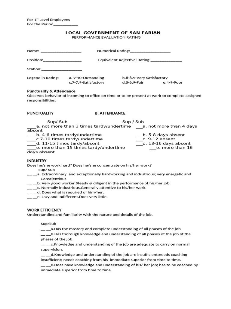 Performance Appraisal Tool | PDF | Performance Appraisal | Behavioural Sciences