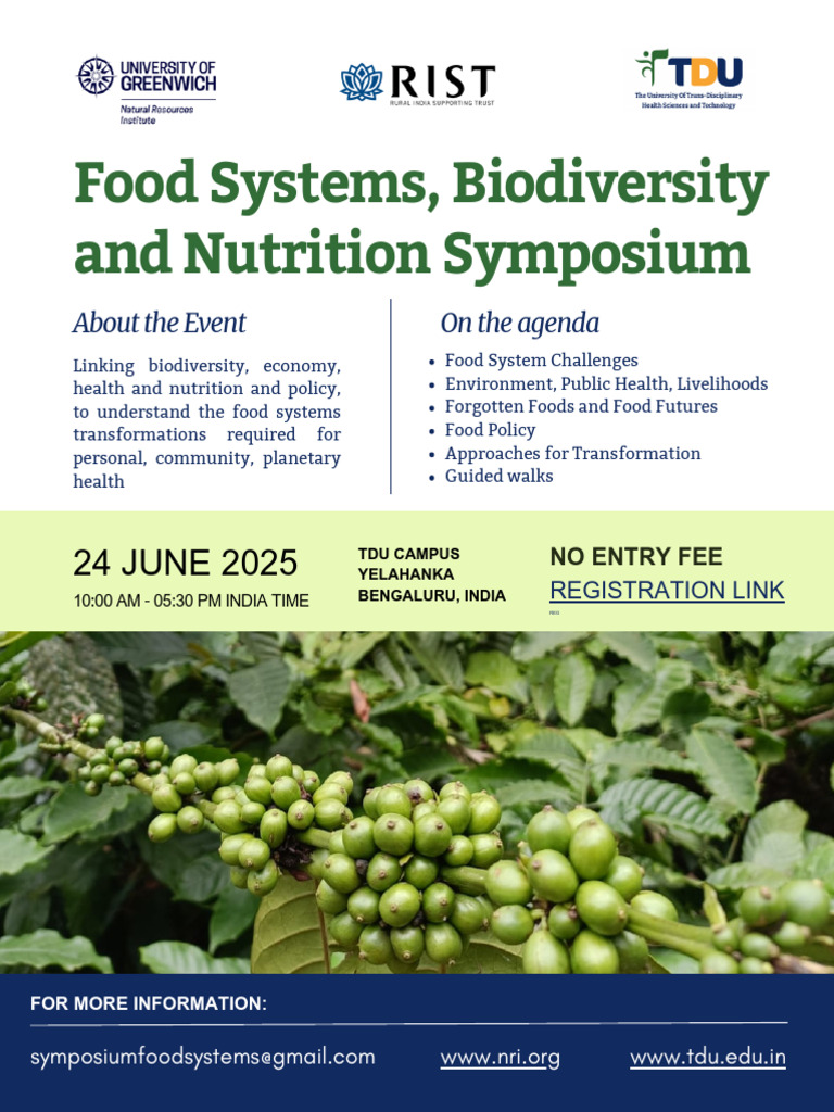 Food Systems, Biodiversity and Nutrition Symposium | PDF
