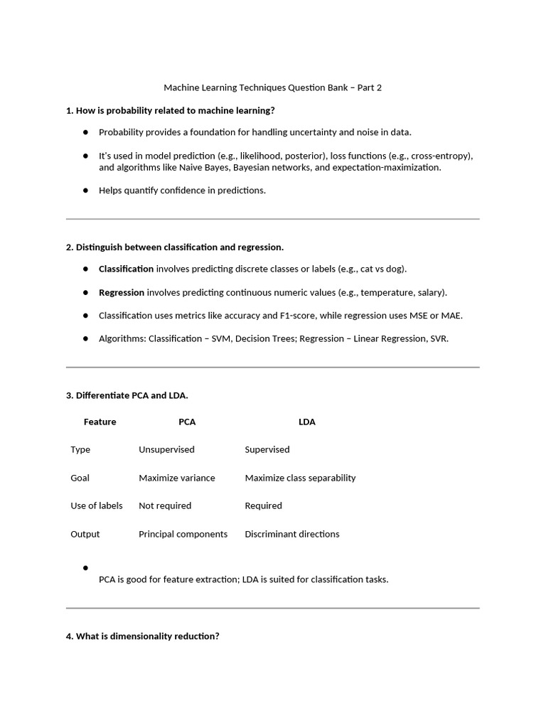 MLT-CAT2-Question Bank Part 2 | PDF | Factor Analysis | Genetic Algorithm