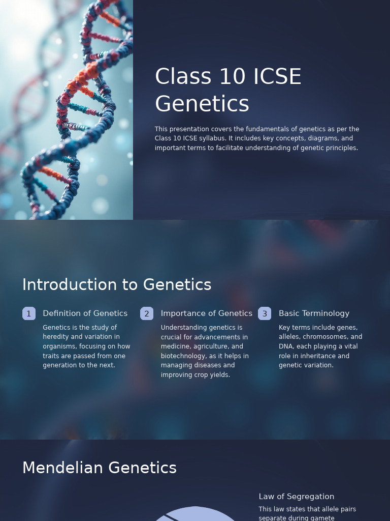 Key Concepts in Class 10 Genetics | PDF | Genetics | Heredity