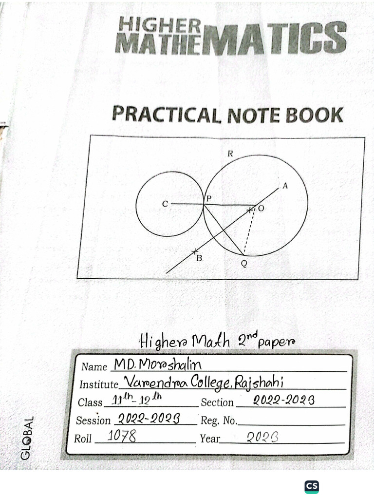 Higher-Math-2nd Practical | PDF