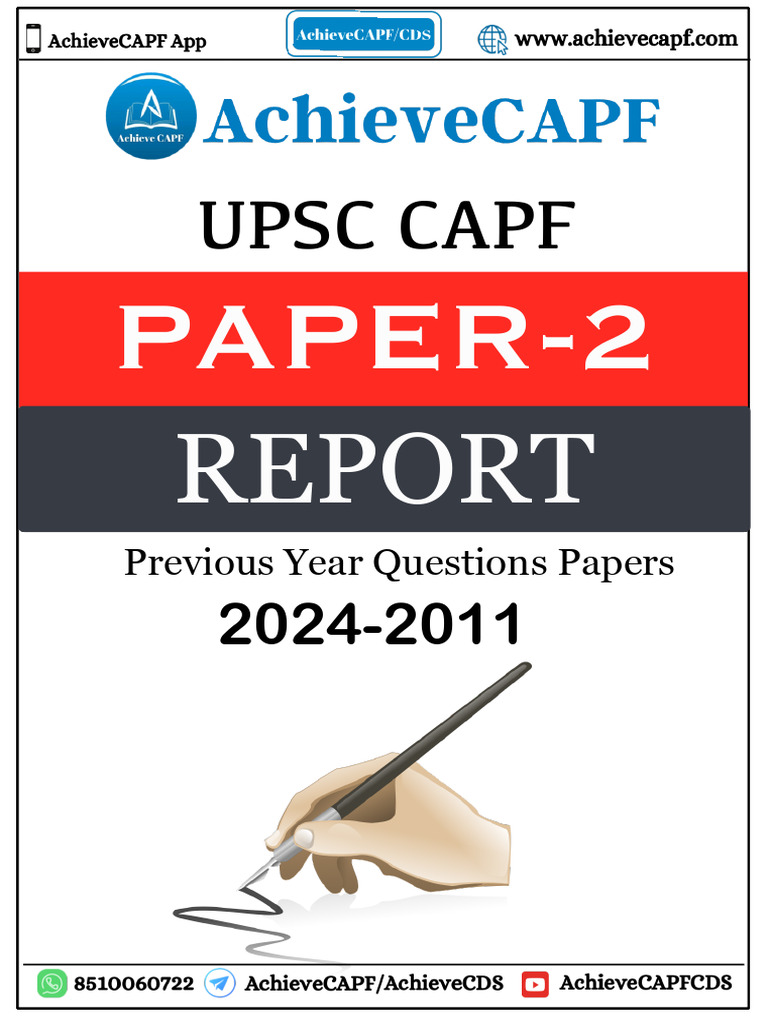 Capf Report (2024-2009) @achievecapf | PDF