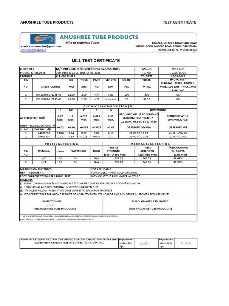 TC Precision Engineering | PDF | Building Materials | Applied And Interdisciplinary Physics