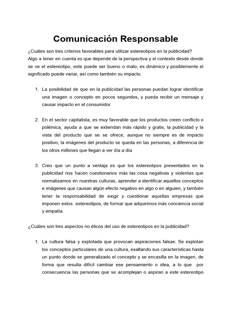 U3 ACT2 Manjarrez Jessica. | PDF | Estereotipos | Publicidad