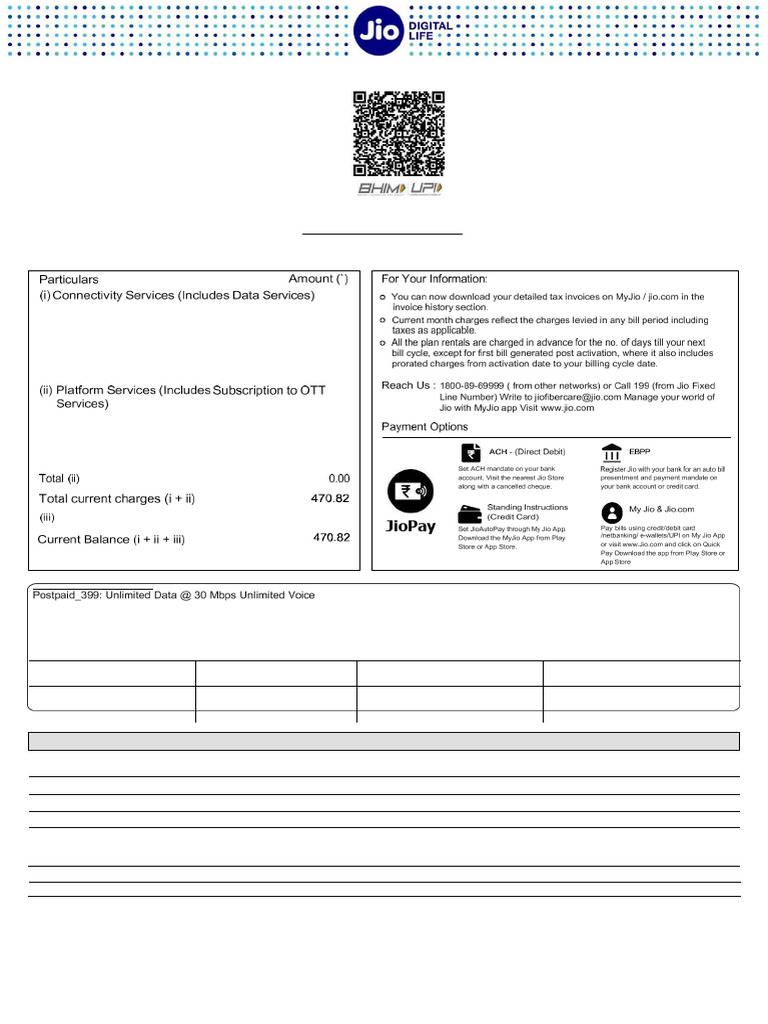 Wi-Fi Bill | PDF | Payments | Taxes