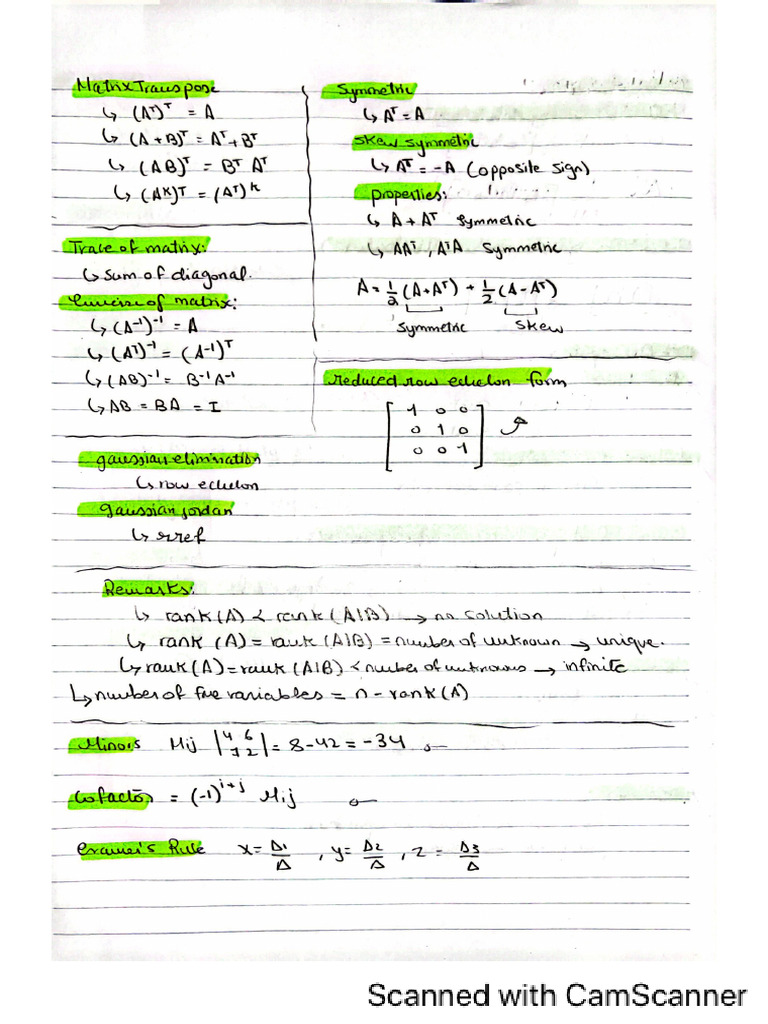 Linear Algebra | PDF
