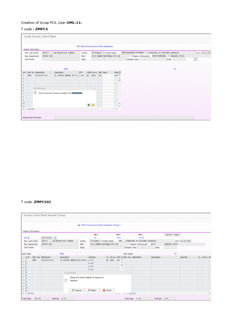 Training Manuel (OML PCS) | PDF