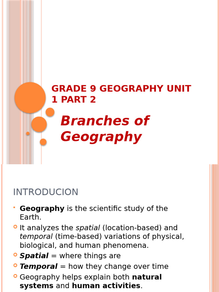 CHAPTER1 Grade 9 Geography Part 2 | PDF