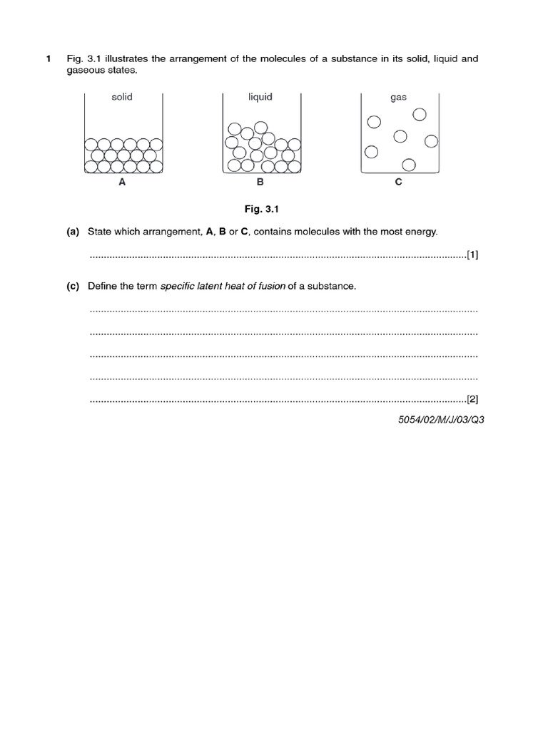 O Level Topical Past Papers - Thermal Properties & Temperature - Physics With Talha 2 | PDF