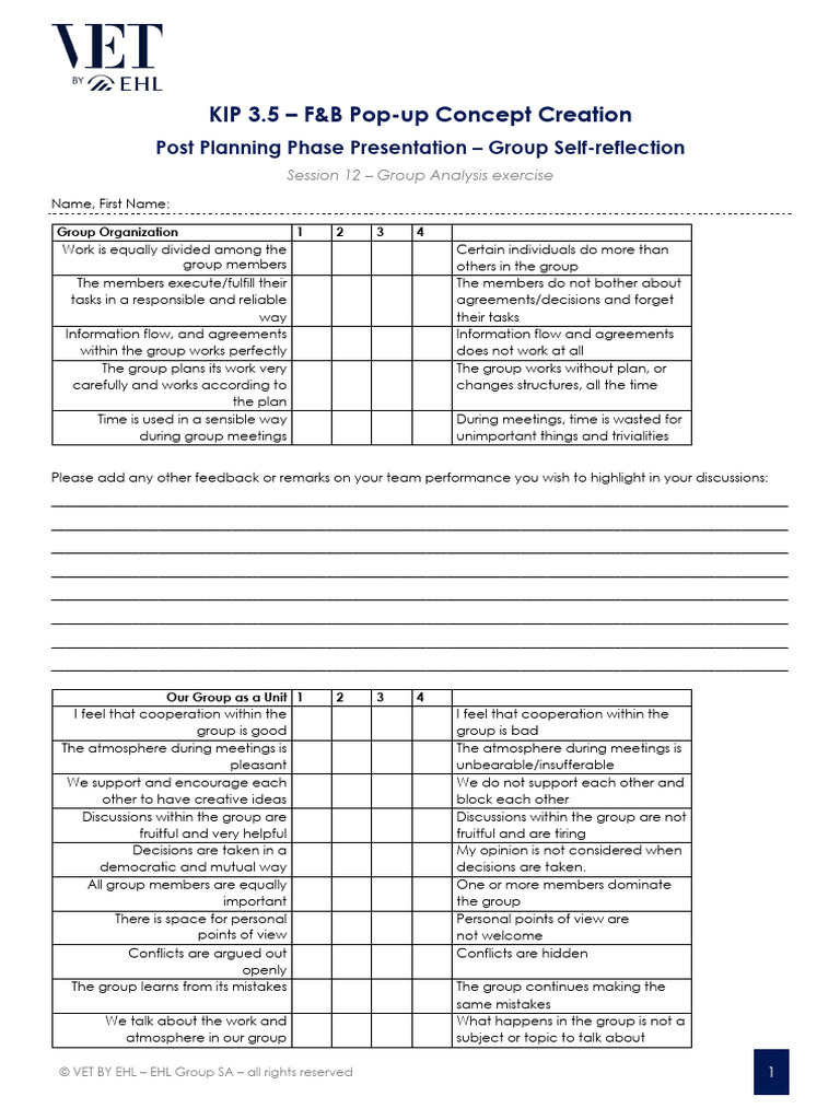 KIP 3.5 - S12 - Group Analysis Exercise - V3 | PDF