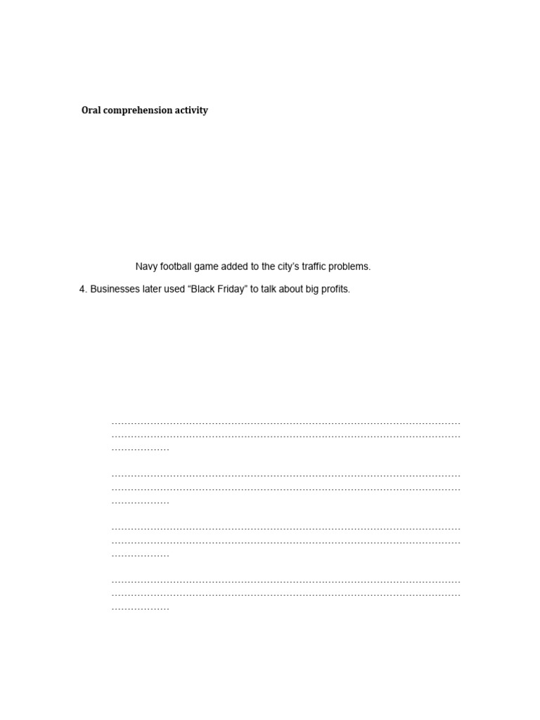 Black Friday Activities A2 Questions Only | PDF