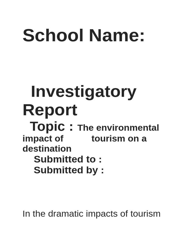 Science Investigatory Report (Project) | PDF