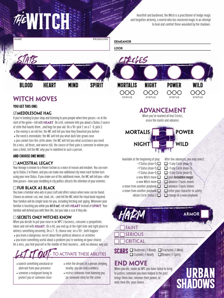 US Playbooks Stretch Witch | PDF | Supernatural | Cultural Anthropology