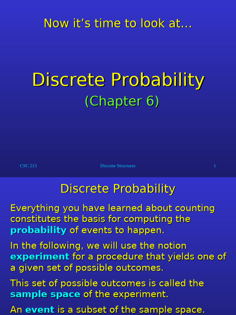 CSC 213 - Computer Logic | PDF | Odds | Probability