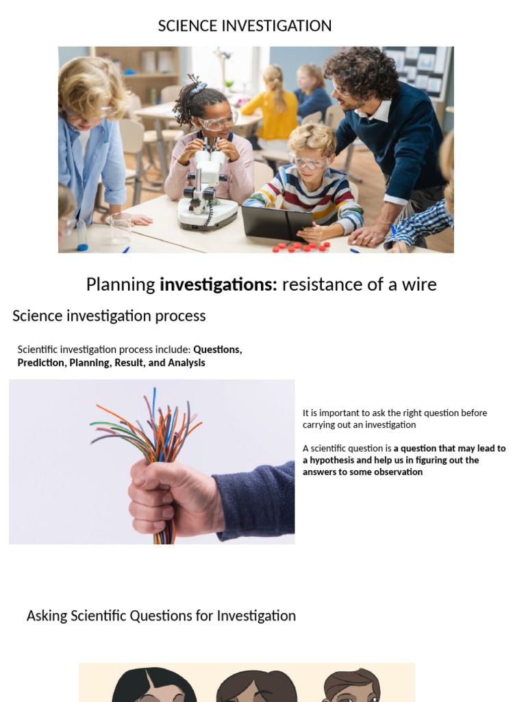 Yr 9 Planning Investigation-Resistance of A Wire 2024 | PDF | Scatter ...
