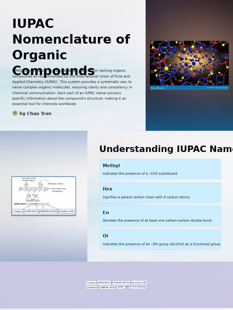 IUPAC Nomenclature Guide for Organic Compounds | PDF | Functional Group ...