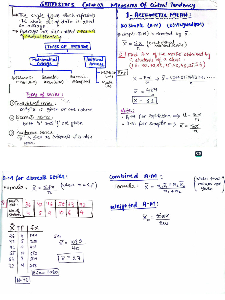 Biostats All Imp Formulae by Muneeb-Ur-Rehman | PDF