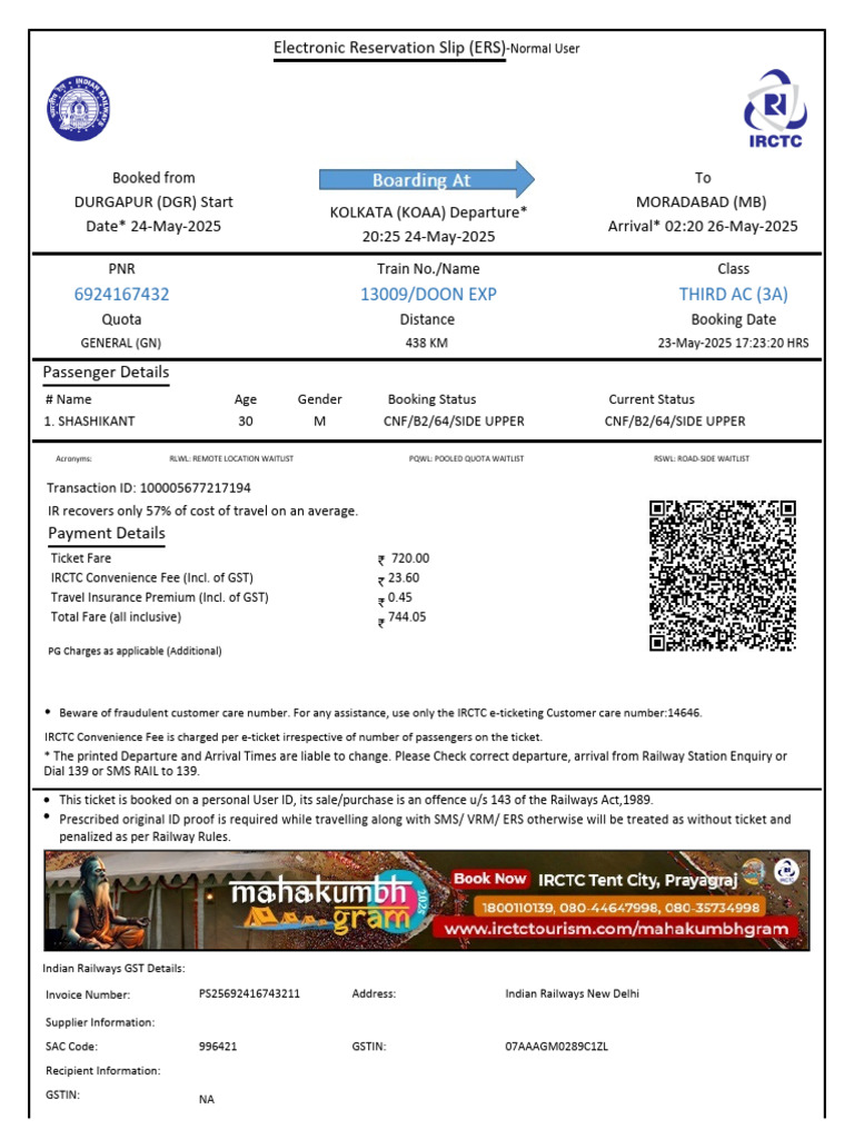 Ticket 6924167432.pdf 20250524 153112 0000 | PDF | Service Industries