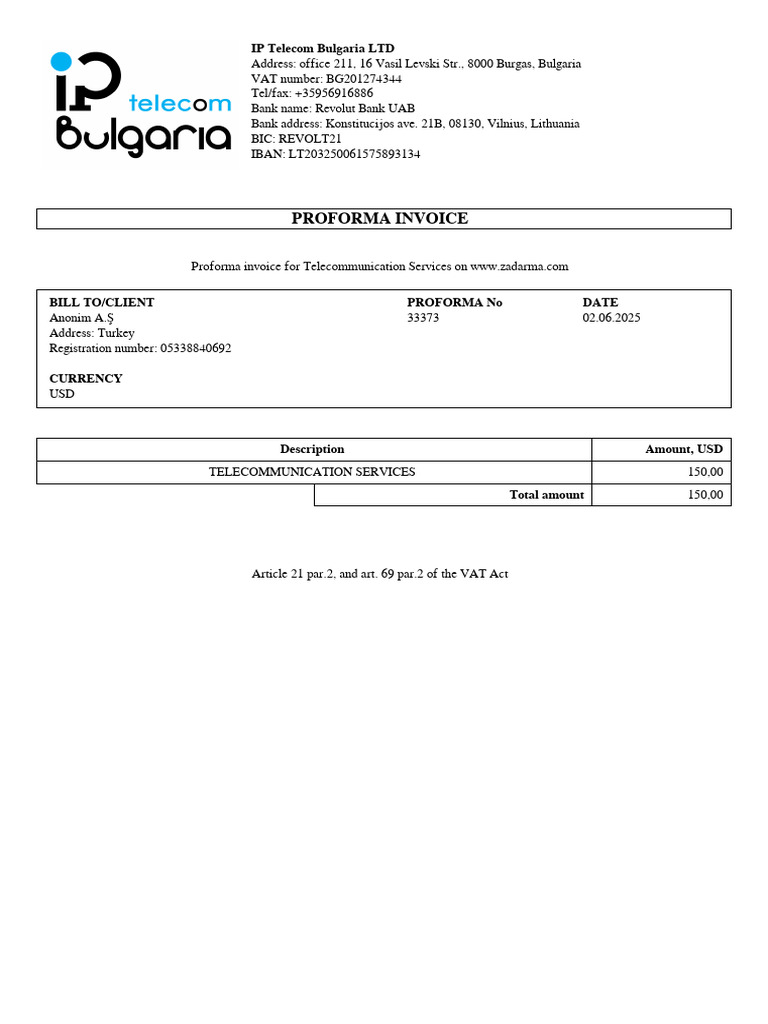 2025-06-02-33373 Proform For Anonim A. | PDF