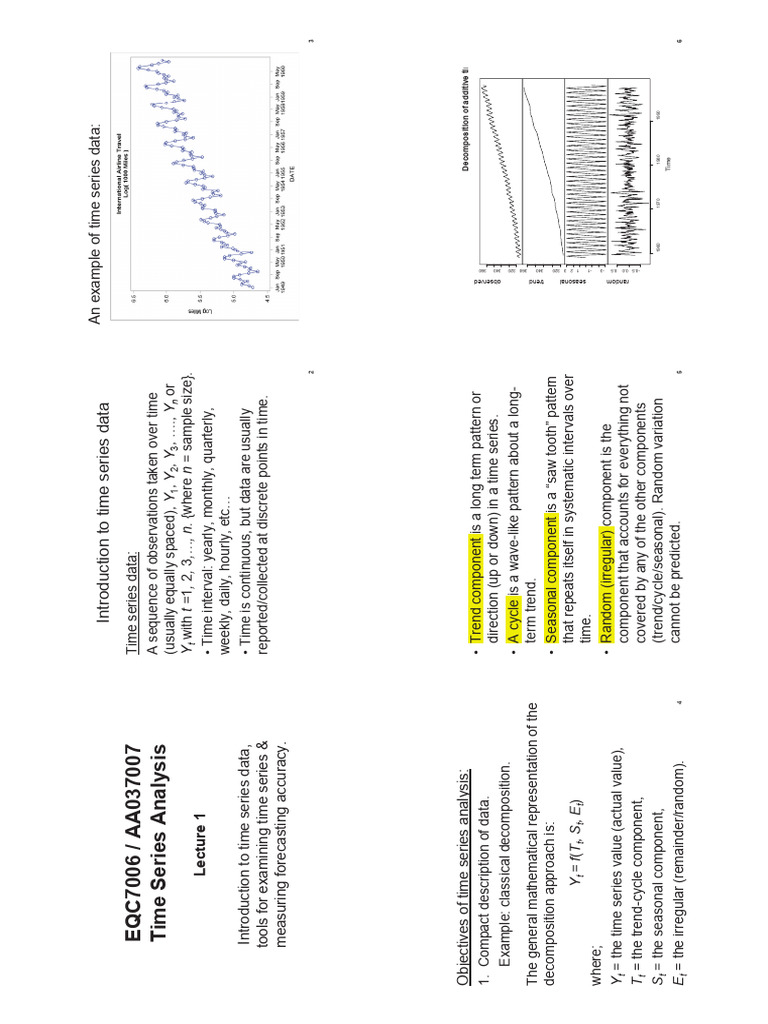 Time Series Analysis Overview | PDF | Forecasting | Time Series