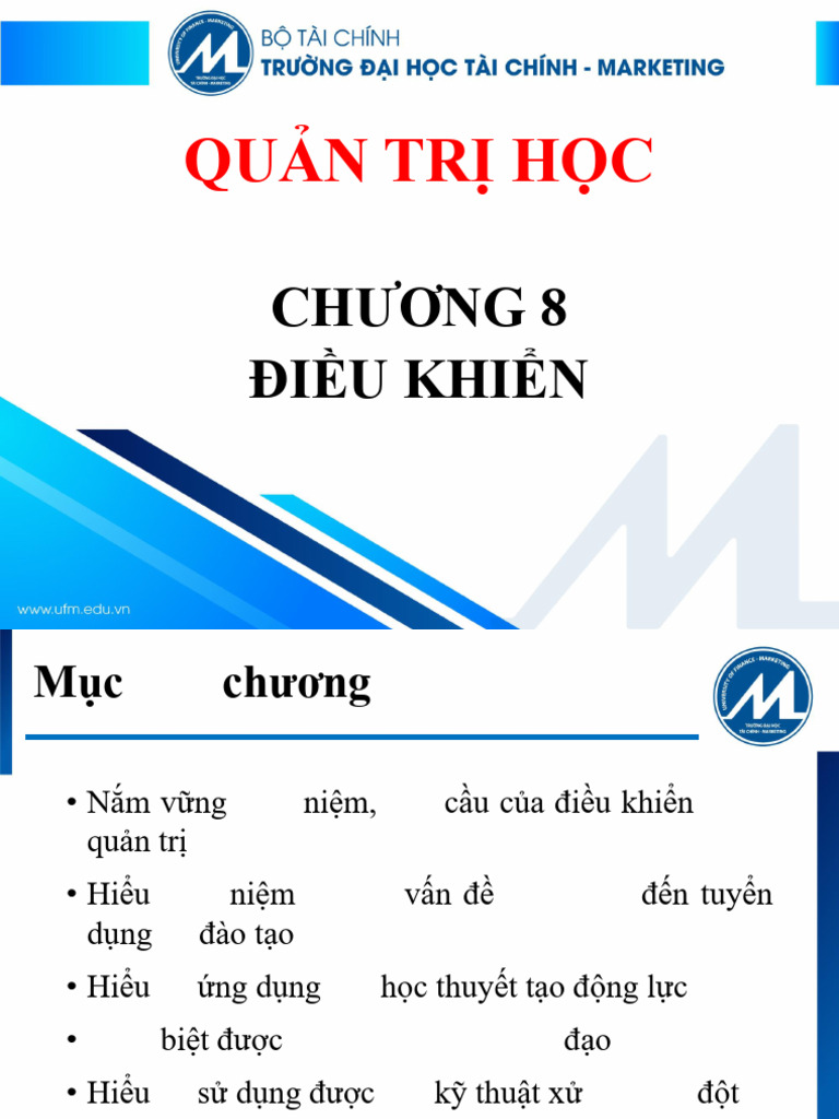 QTH 2024 - Chương 8 - Điều khiển | PDF