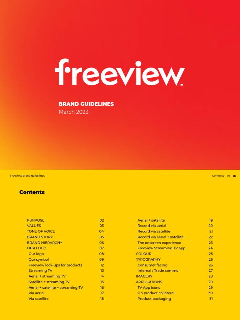 Freeview Brand Guidelines 2023 Cond v3f | PDF | Brand | Logos