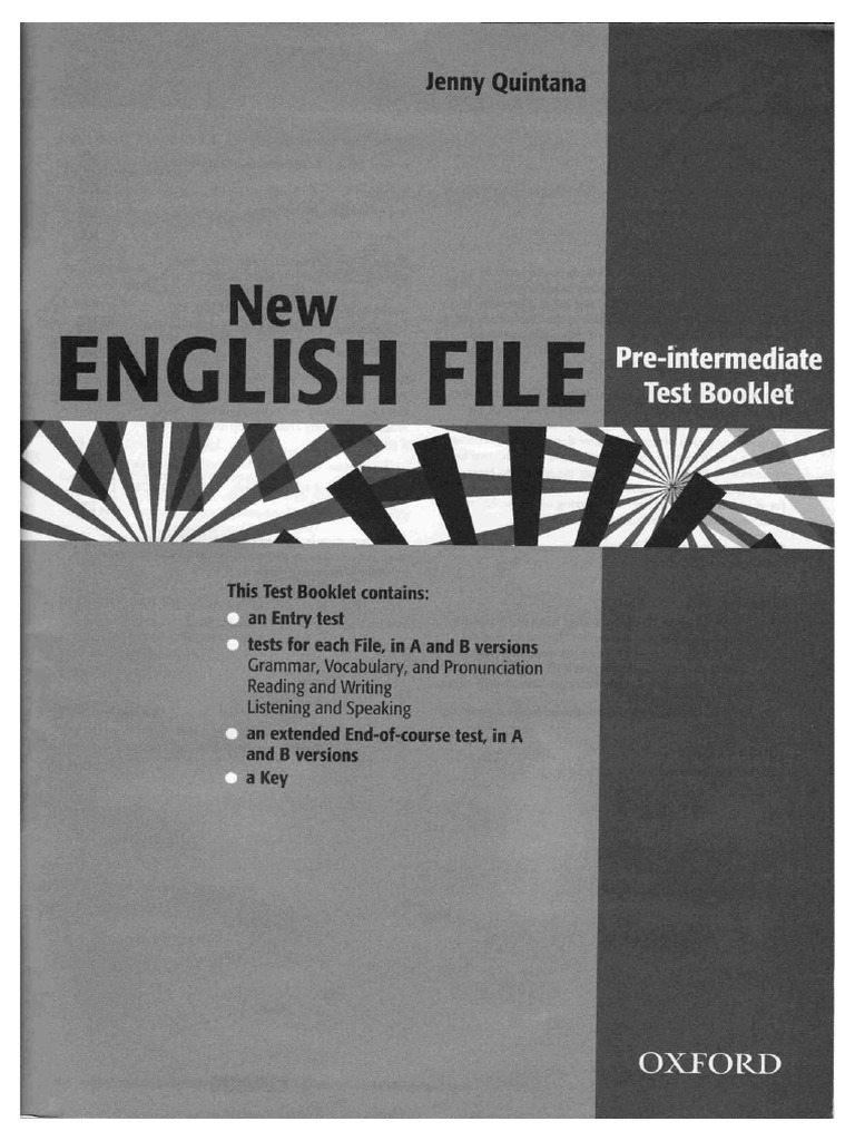 New English File Pre Intermediate Tests705 | PDF