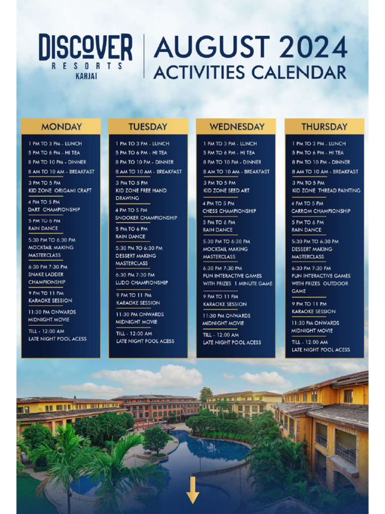 Aug Activities 2024_ | PDF