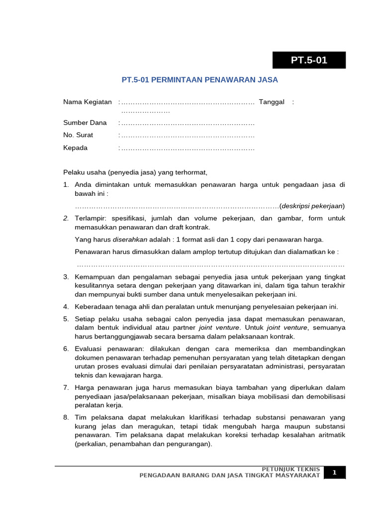 Form Proses SPK | PDF