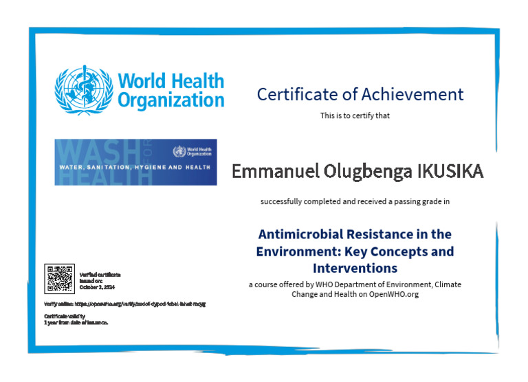 Amr Environment RecordOfAchievement | PDF