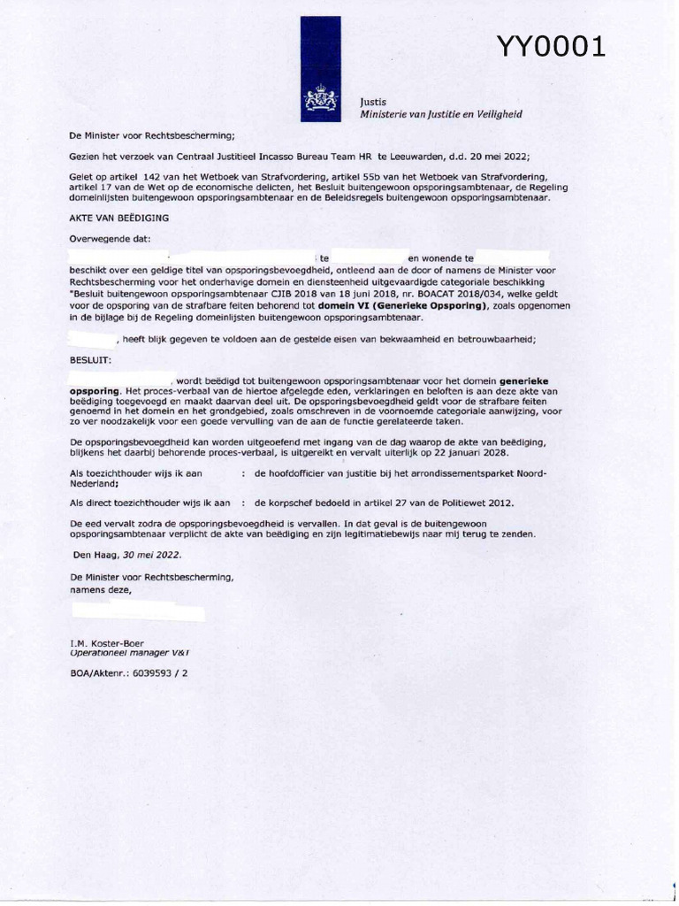 Akte Van Beëdiging | PDF