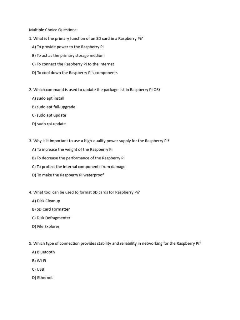 PLI Material For Exam | PDF | Raspberry Pi | World Wide Web