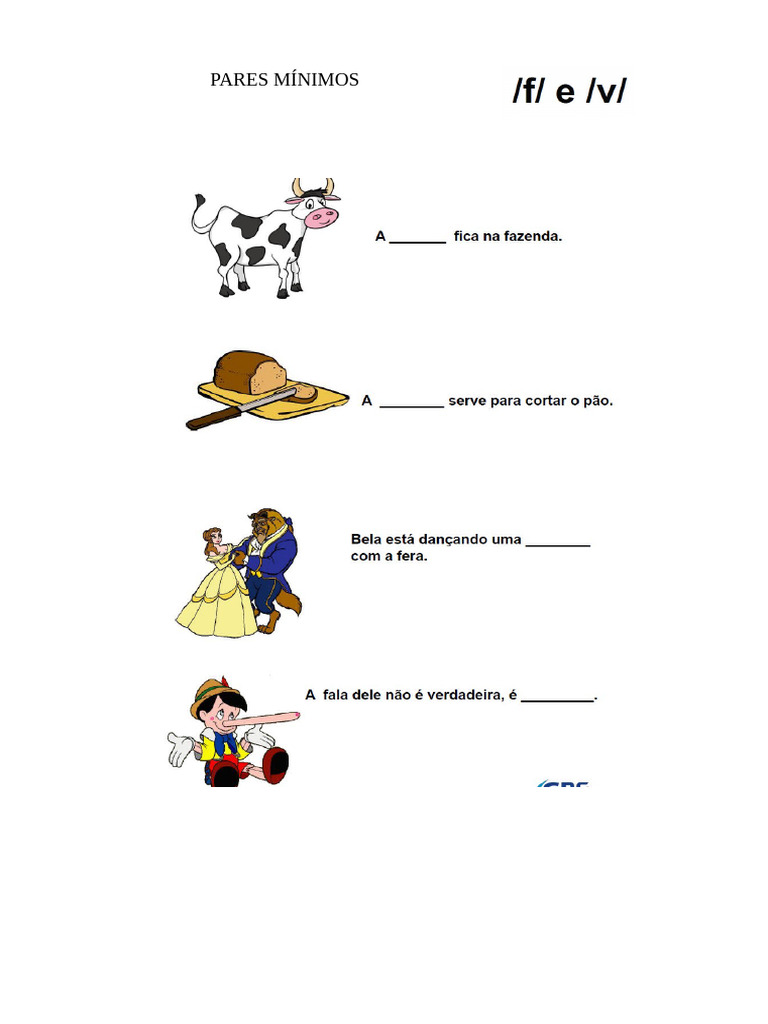 Pares Mínimos F e V 3 | PDF