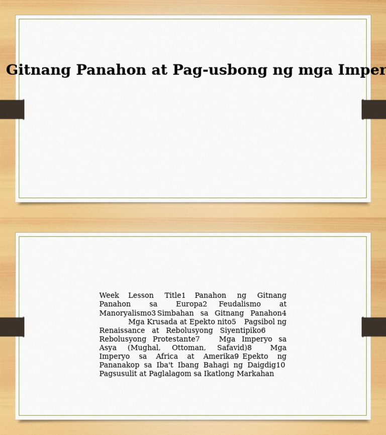 Gitnang Panahon at Pag-Usbong NG Mga Imperyo | PDF