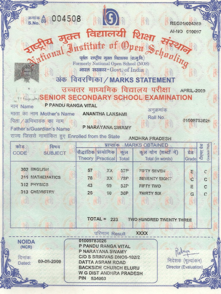 Inter Certificate | PDF