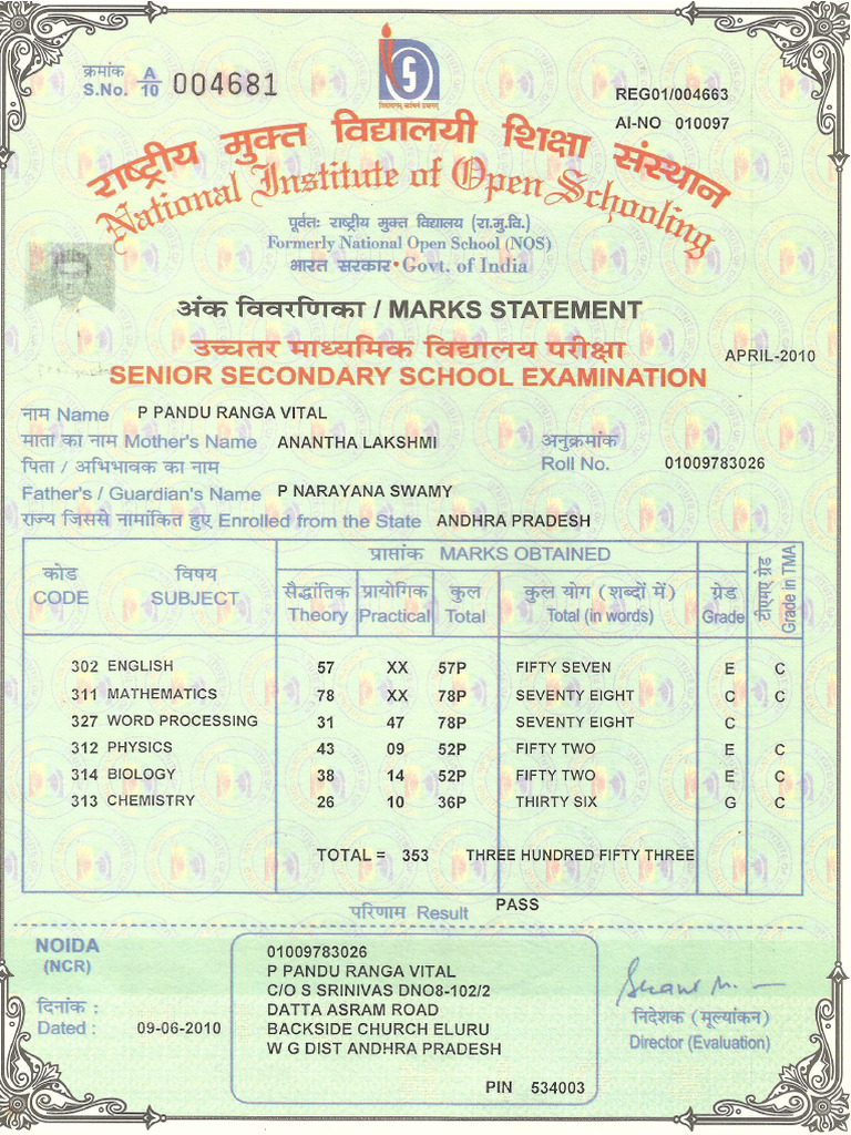 Inter Certificate II | PDF