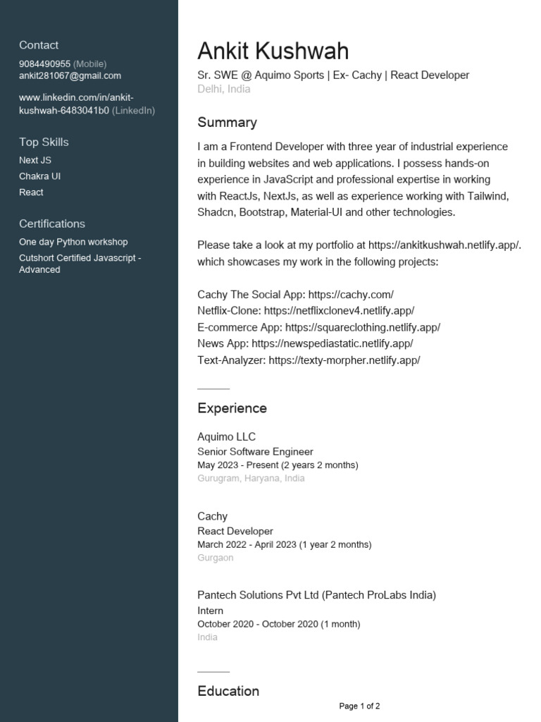 Profile | PDF
